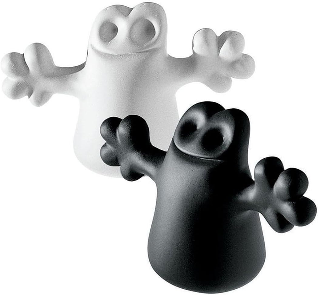 Amazon.com: A di Alessi Carlo Bottle Caps, Black/White, Set of 2 ...