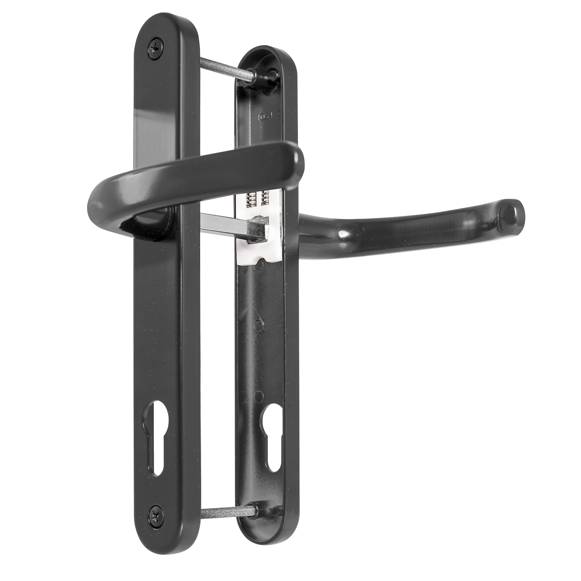 TSS UPVC Door Handle Set in Anthracite Grey, 92mm PZ (Centres), Lever ...