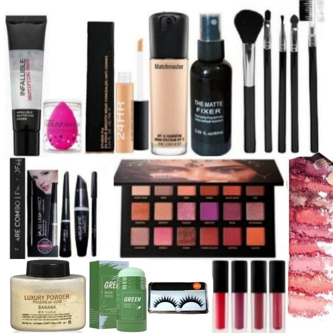 HUDA ZONE Professional Waterproof Bridal Makeup Combo Kit For Girls ...