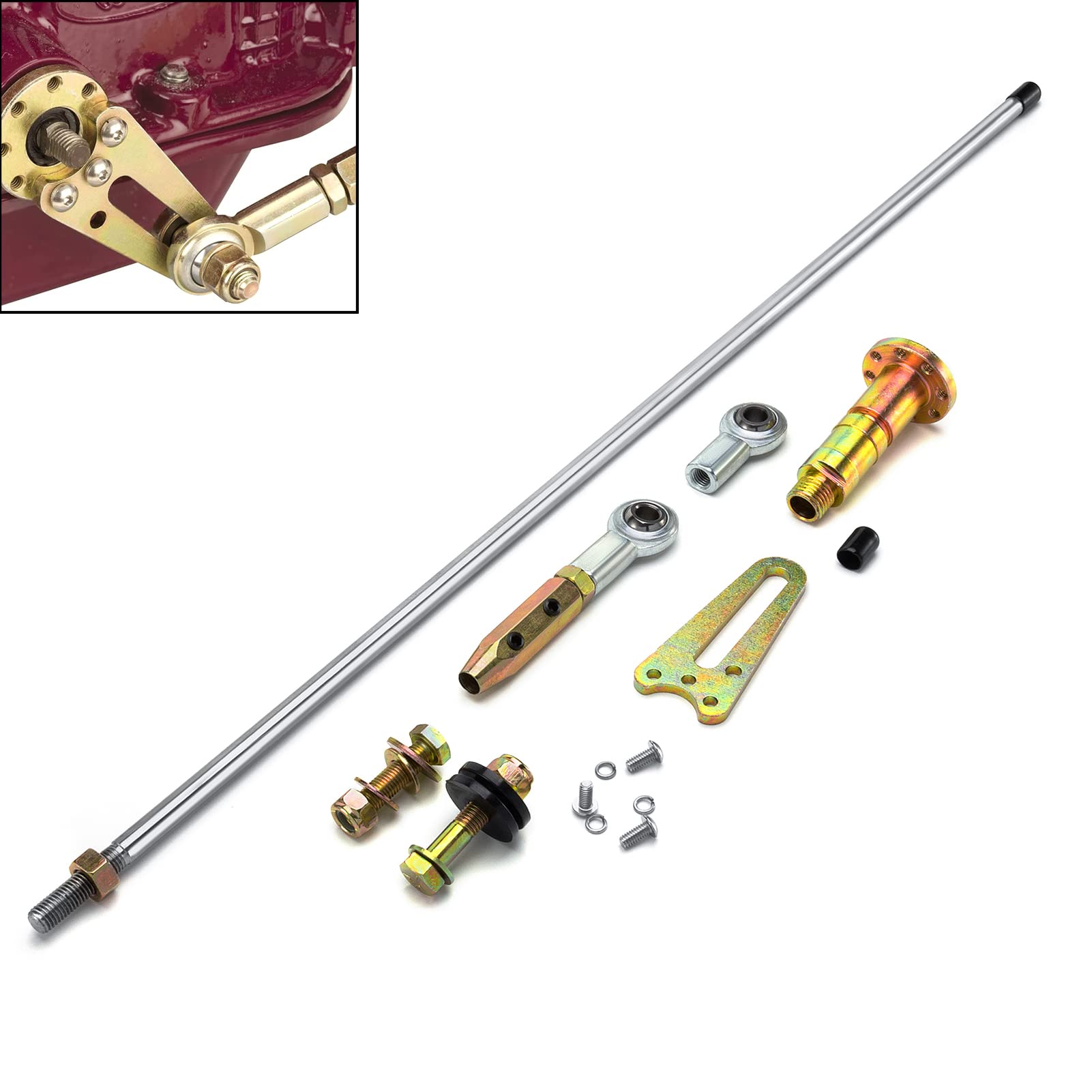 Amazon.com: ACA-1807 Billet Aluminum Adjustable Column Shift Linkage ...