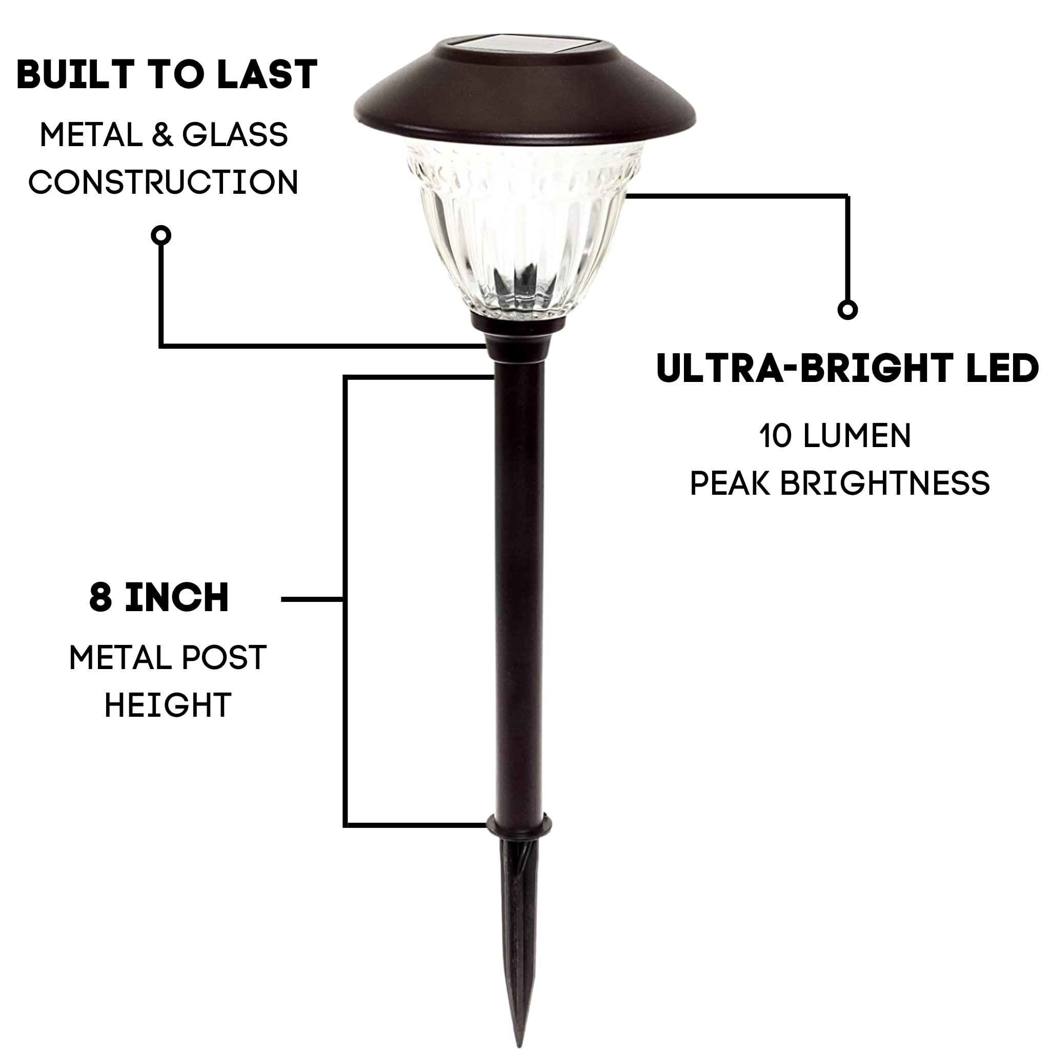 10 Pack Bronze Solar Lights Hampton Bay Bellingrath 10 Lumen Bronze