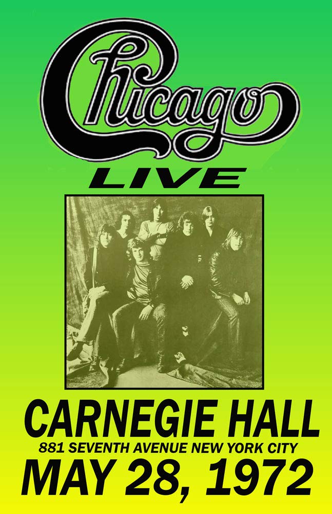 Amazon.com: CHICAGO REPLICA 1972 CONCERT POSTER: Posters & Prints