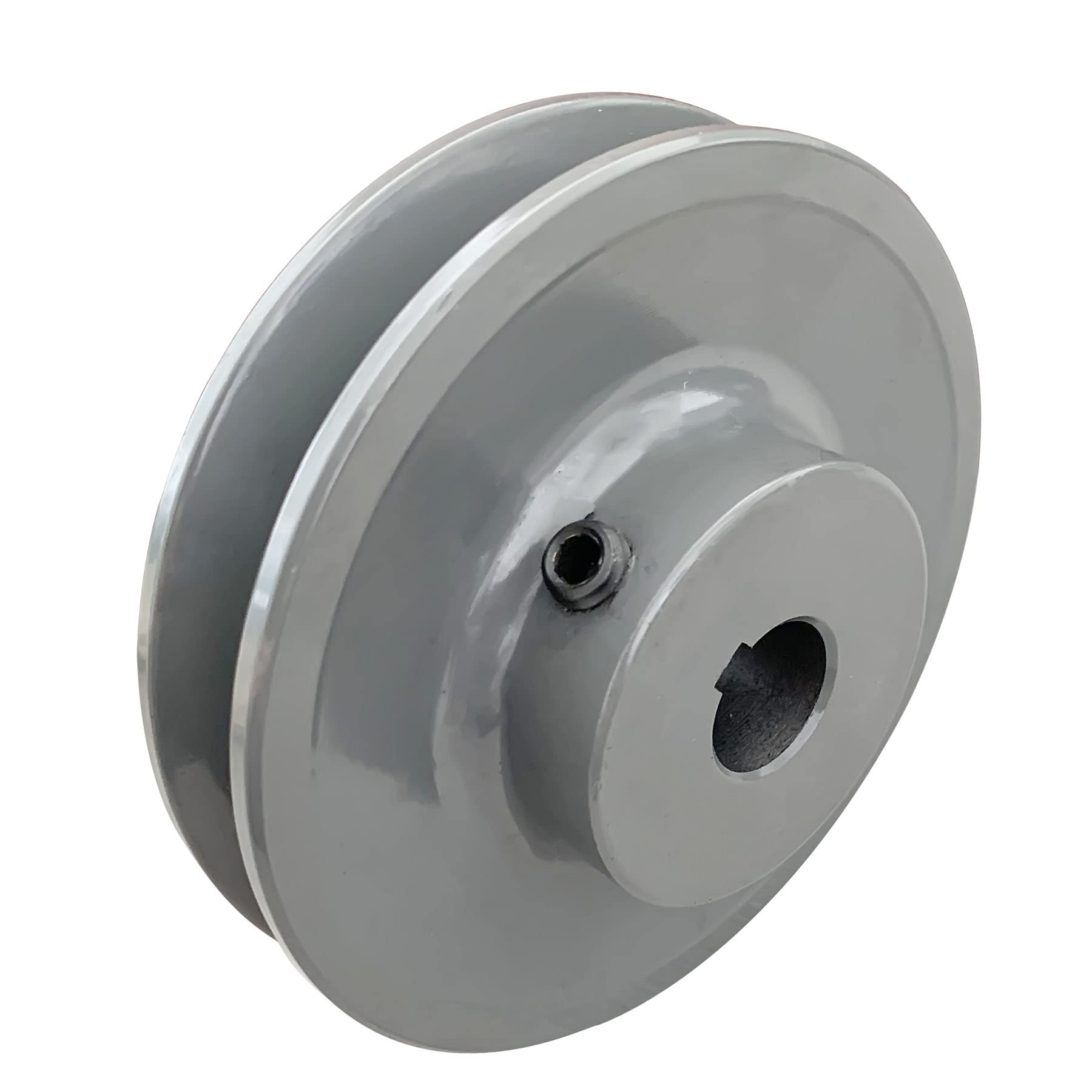 3.75 OD V-belt Pulley 344B Classical V-Belt Sheave - 4 Groove Cast Iron ...