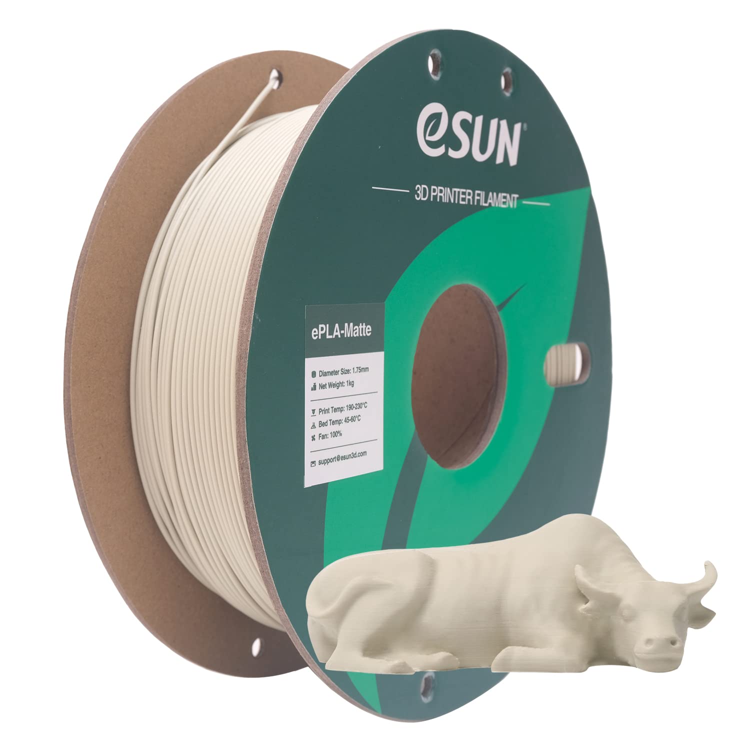 eSUN Geüpgraded Mat PLA 3D Printer Filament, Mat PLA Filament 1.75mm ...
