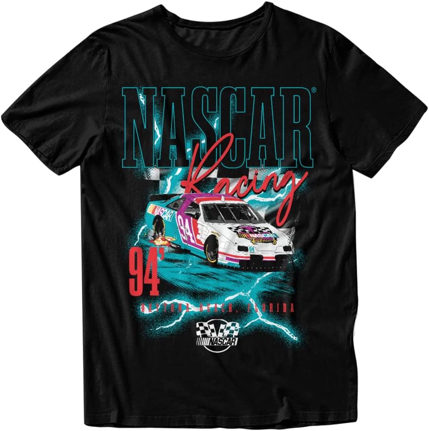 Amazon.com: NASCAR Racing ‘94 Daytona Beach Florida Lightning Mens and ...