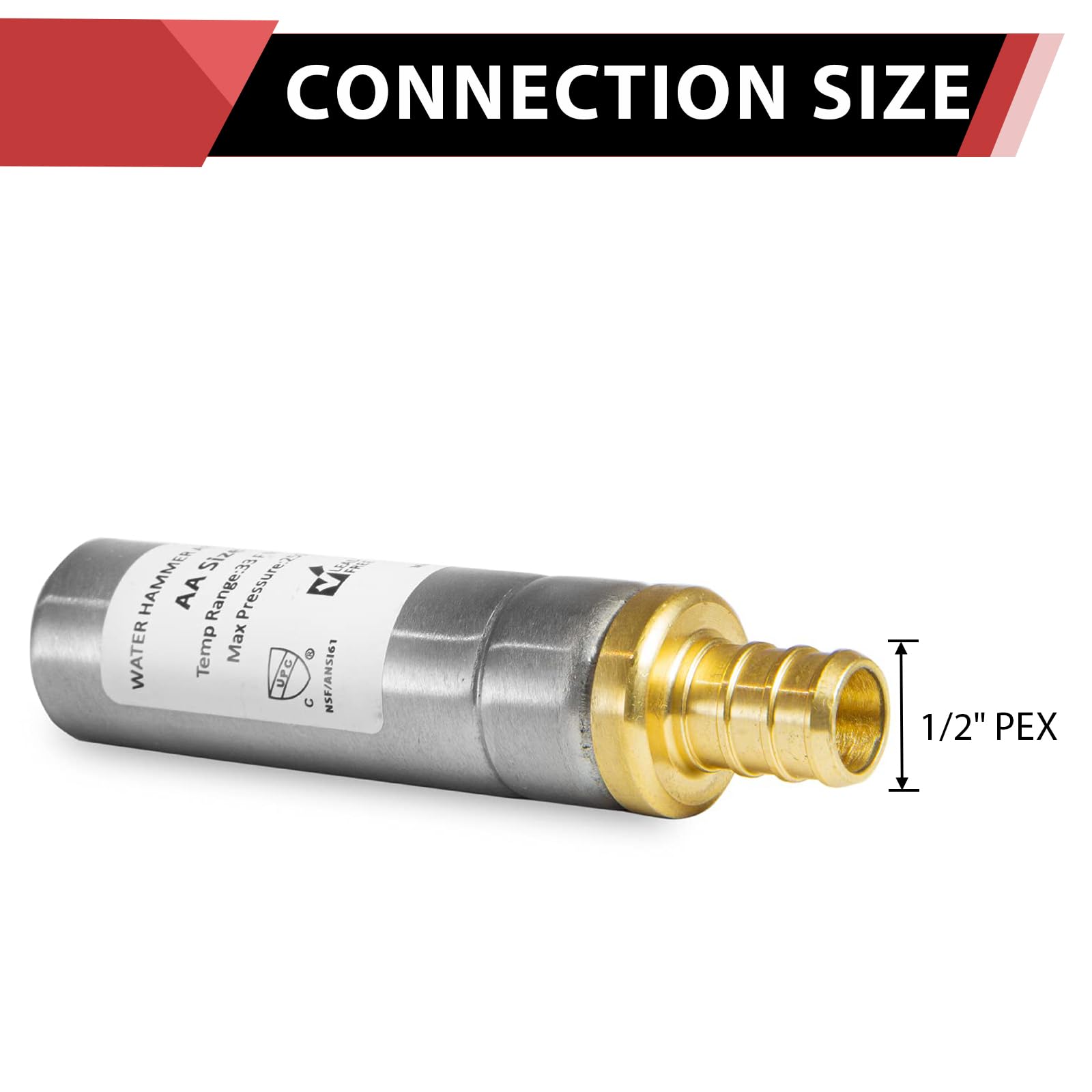 Snapklik.com : 4-Pack MH-111-1, 1/2-Inch Straight Pex Crimp Connection ...