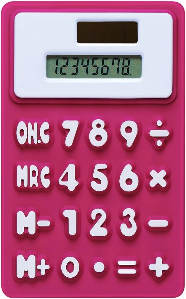 Amazon.com: Digit Dual Powered Desktop Calculator,Solar Energy,LCD ...