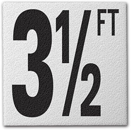 Amazon.com : Aquatic Custom Tile, Ceramic 3FT Pool Depth Marker, 5.8"x5 ...