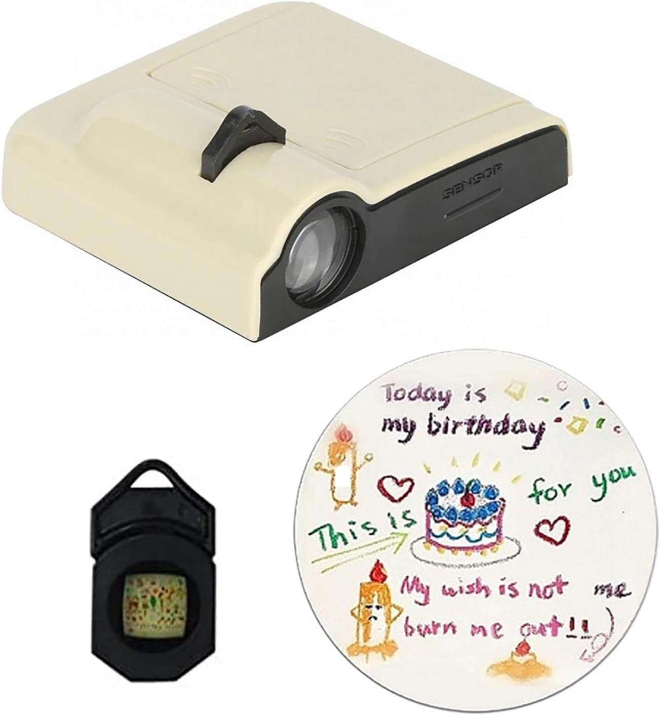 Amazon.com: Mllkcao Mini Projector Birthday Party Decoration Projector ...