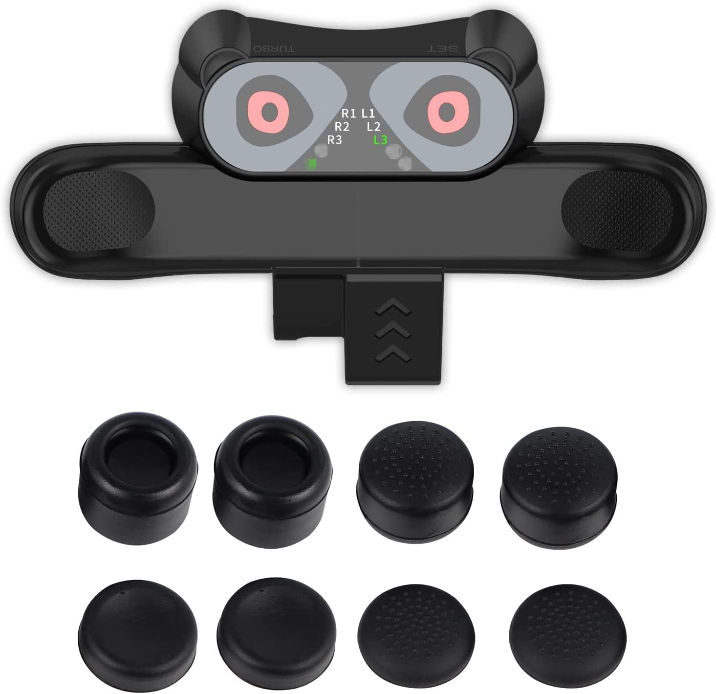 AOLION PS4 Controller Paddles, Back Button Attachment with LED Set ...