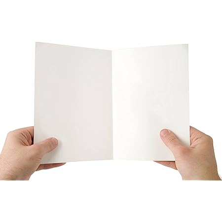 100 A5 BLANK Pre scored Cards - (A4 folded to make A5 cards) DIY ...