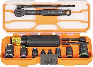 Klein Tools 65242 KNECT Impact Socket Set, Ratcheting Screwdriver Set ...