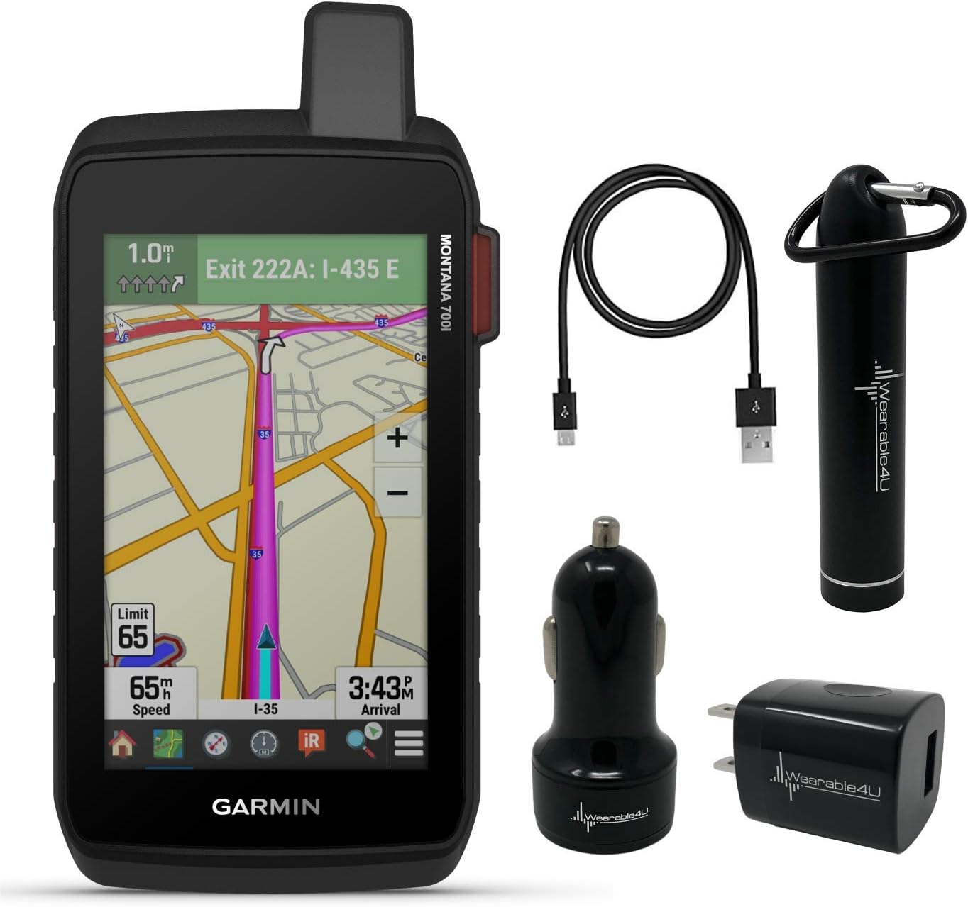 Amazon.com: Wearable4U - Garmin GPSMAP 67i Rugged GPS Hiking Premium ...