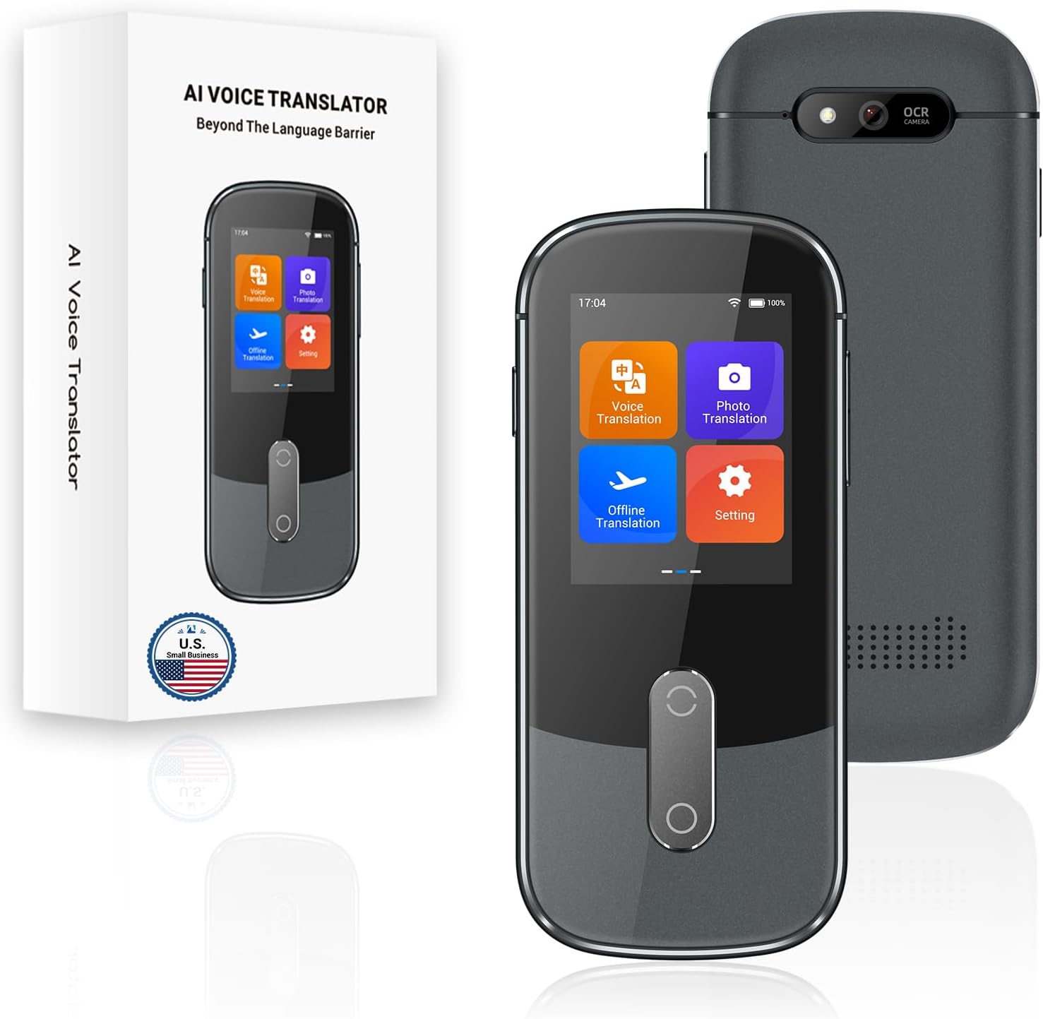 Amazon.com : ANFIER W09 AI Translation Device Real Time, Language Voice ...