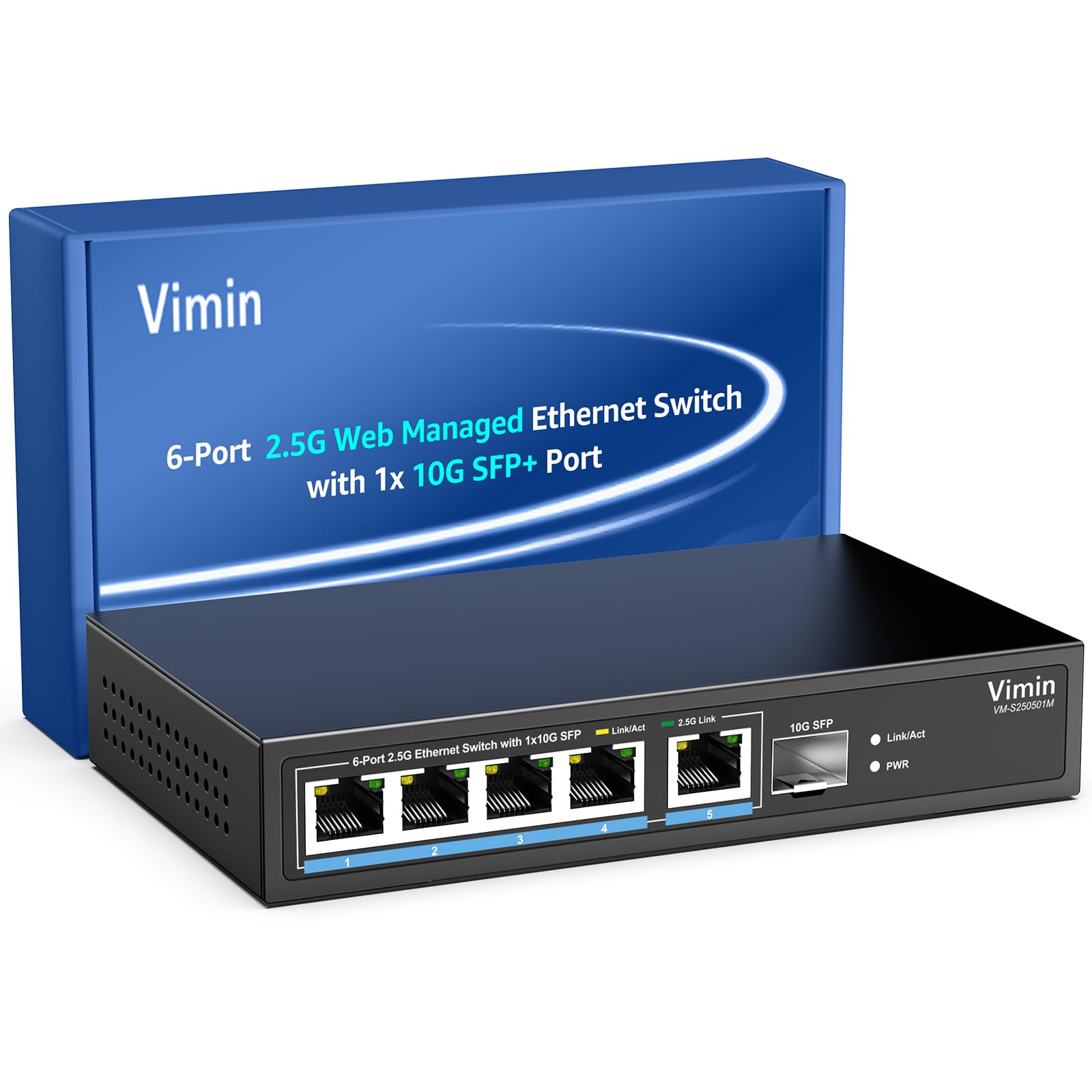 Amazon.com: 5 Port 2.5G Base-T Smart Web Ethernet Switch Managed with ...