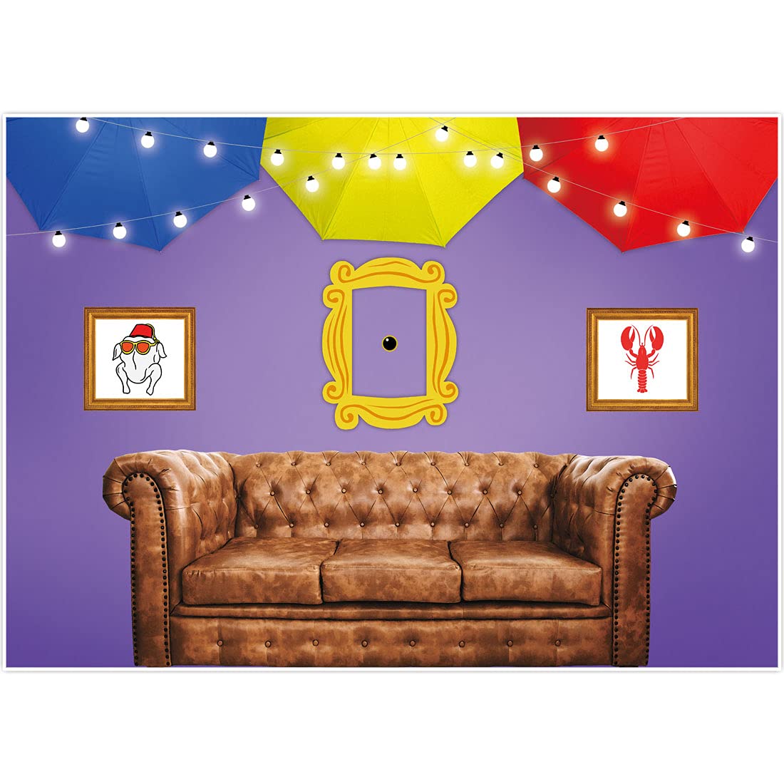 Allenjoy 7x5ft Friends Theme Party Decorations Backdrop For Retro Pub ...