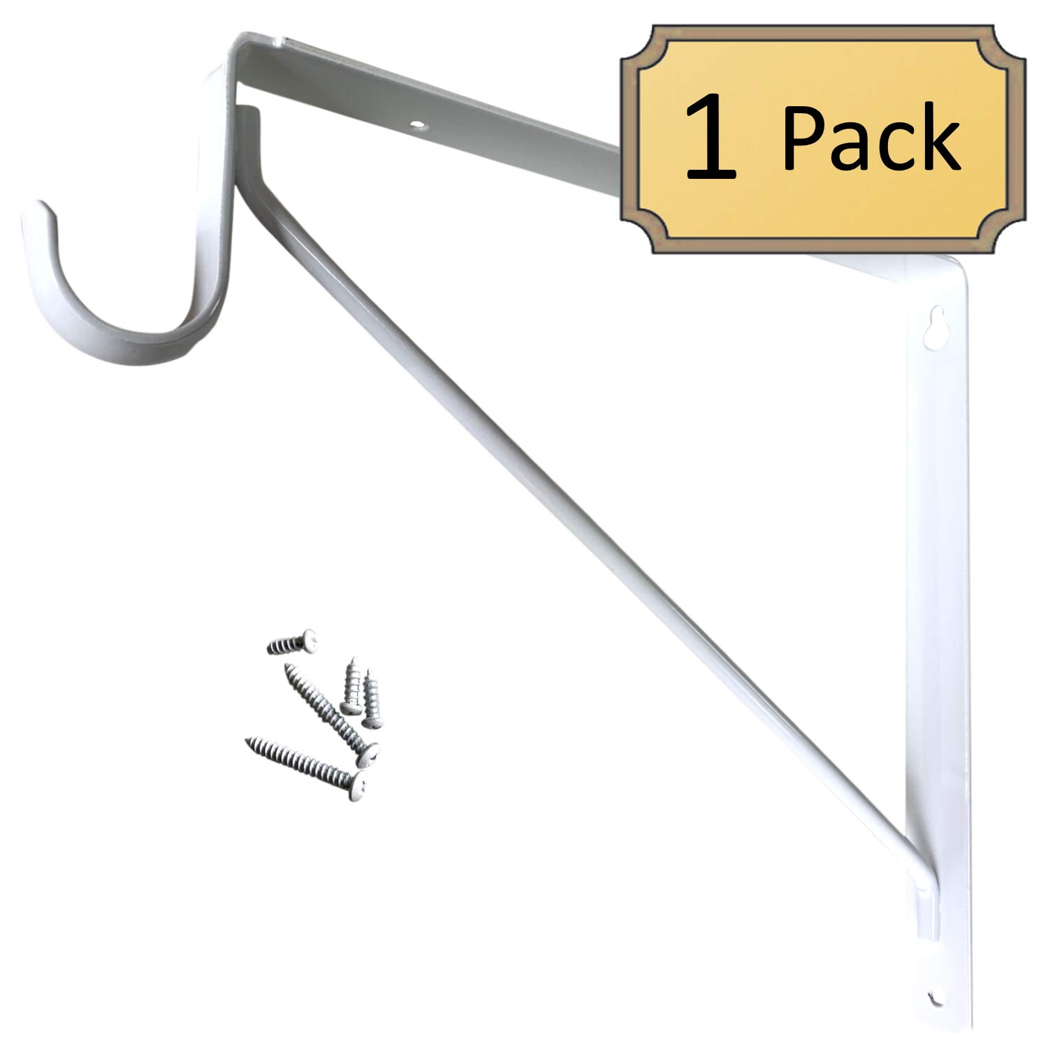 Snapklik.com : Welded HEAVY DUTY Closet Rod & Shelf Support Bracket