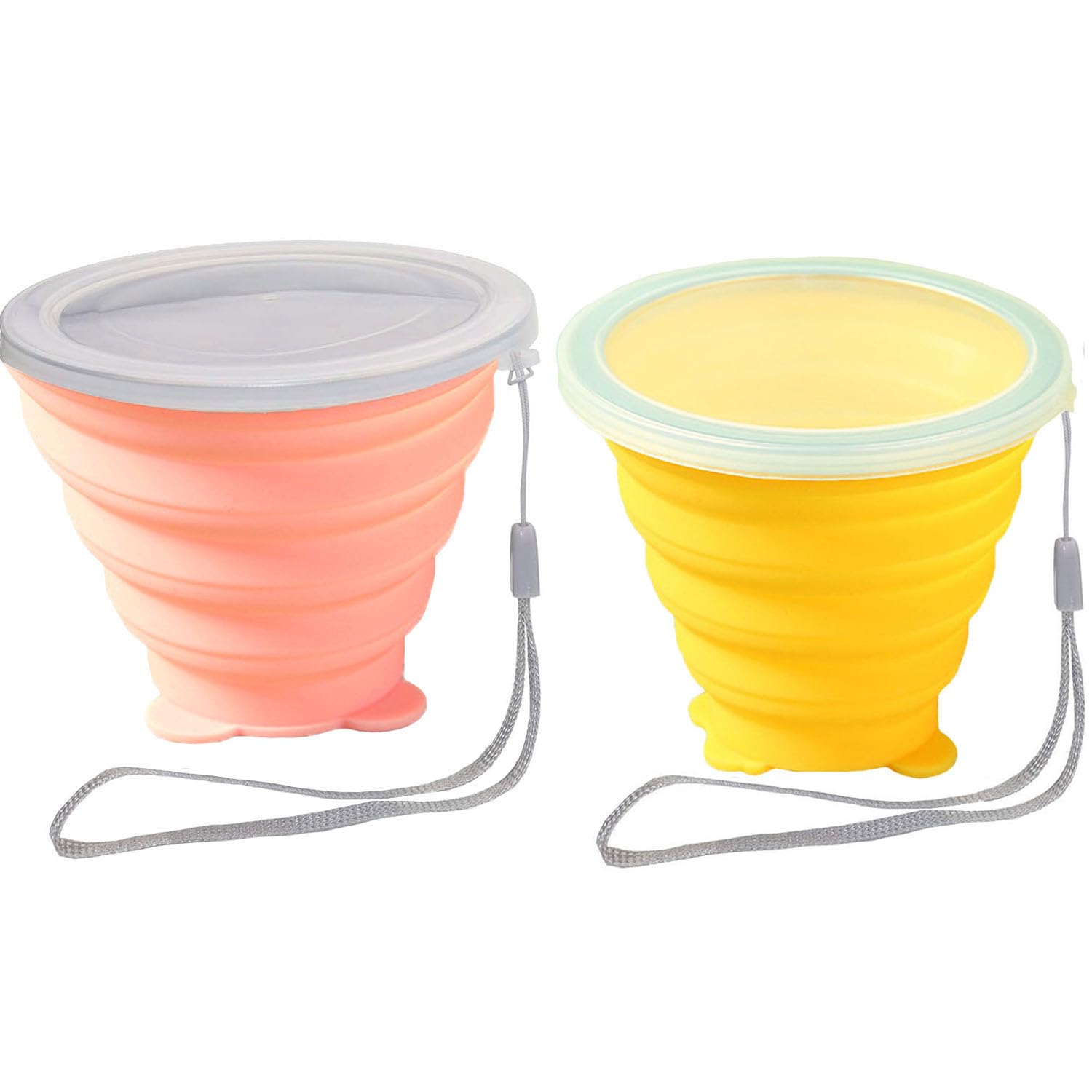 Snapklik.com : HANCOME 2 Pack Silicone Collapsible Cup For Travel Small ...
