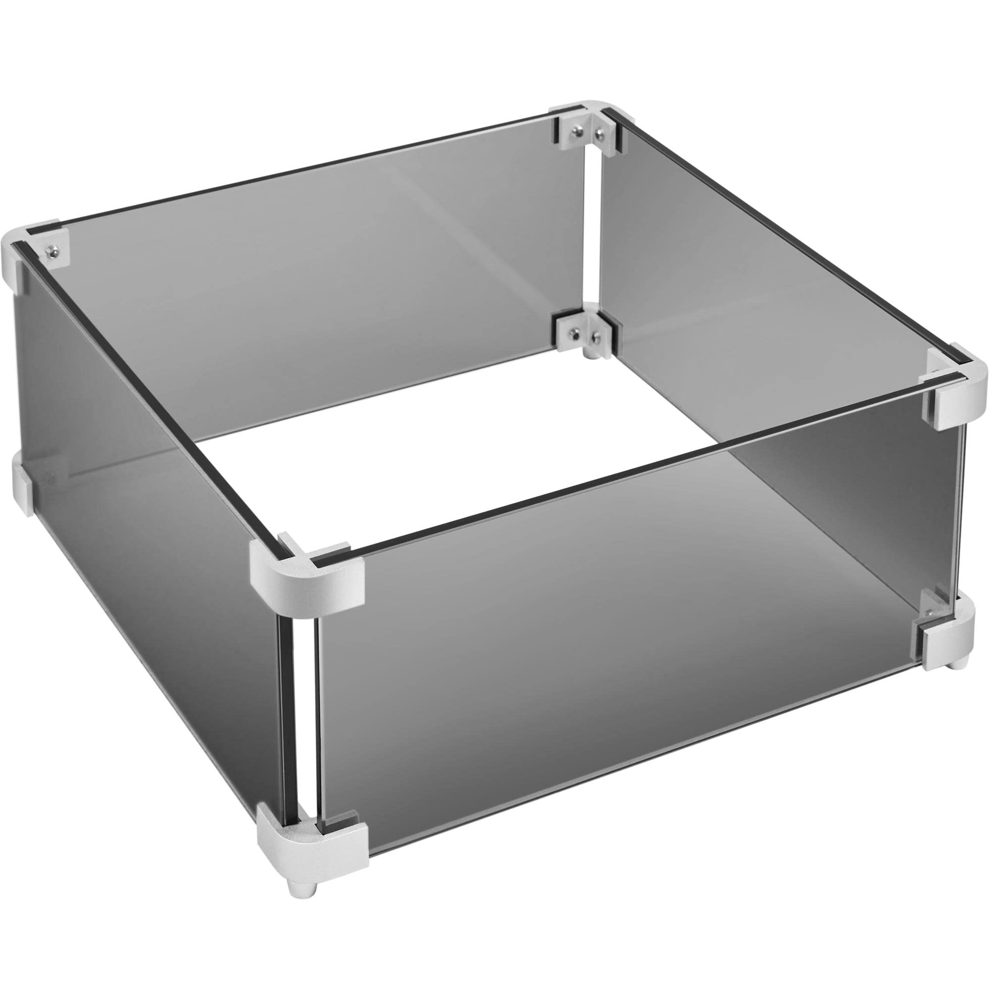 Snapklik.com : Yaheetech Fire Pit Wind Guard, Tempered Glass Wind ...