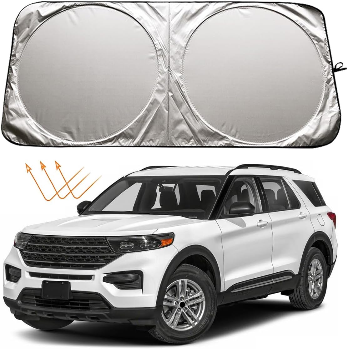 Amazon.com: AutoTech Zone Sunshade for 2011-2019 Ford Explorer SUV ...