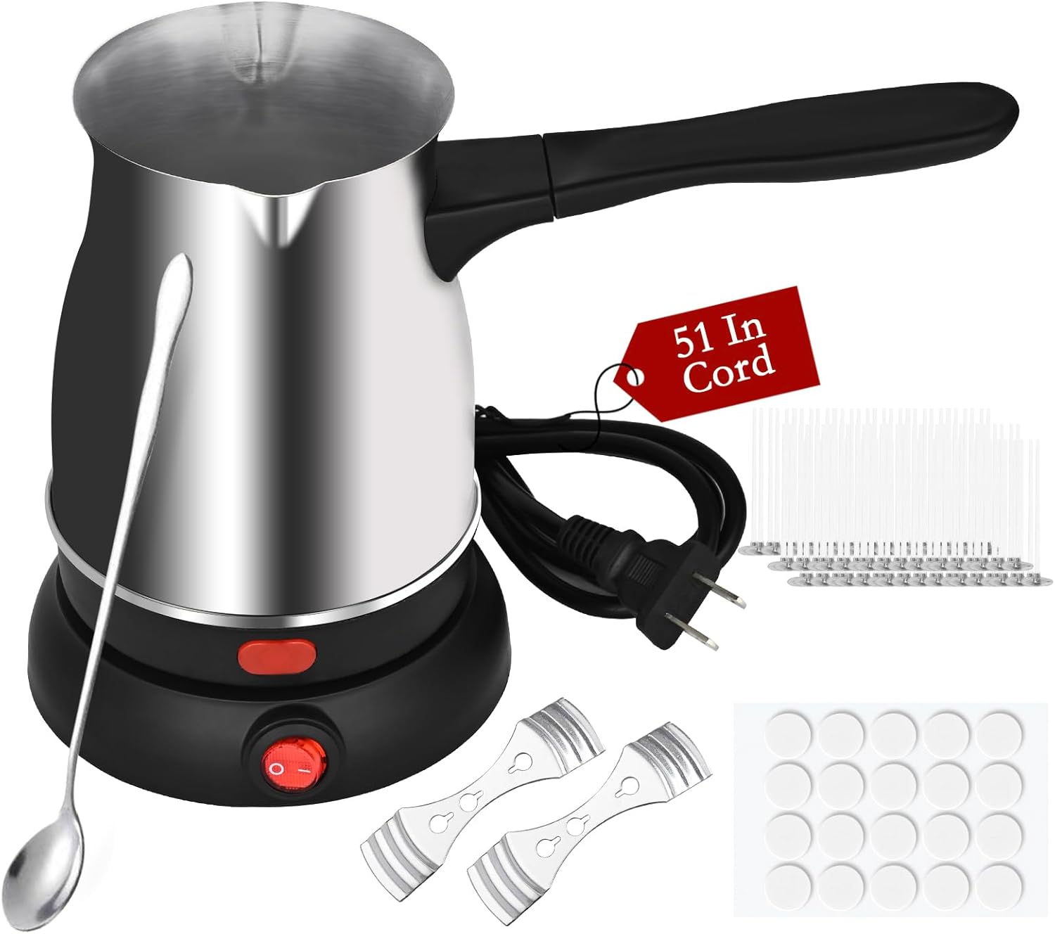 Amazon.com: Candle Wax Melter, Stainless Steel Electric Wax Melter for ...