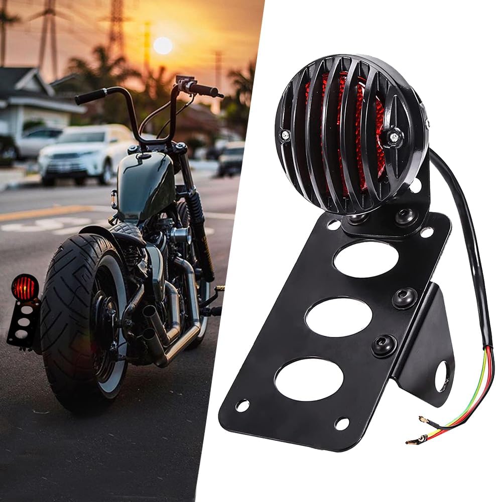 Amazon.com: Motorcycle Tail Light Brake Running Light Rear Light 1 ...