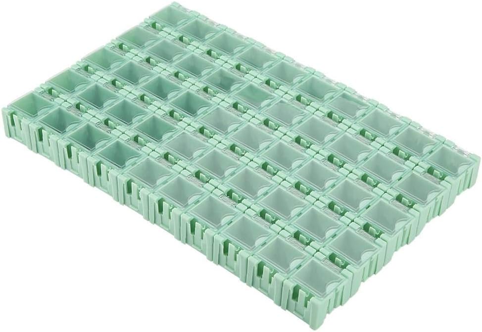 Regun 50pcs Components Storage Box SMT SMD Container Box Electronic ...