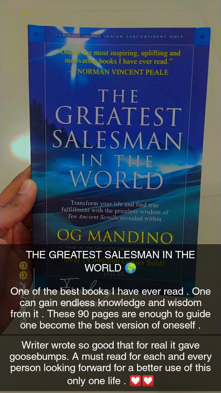 The Greatest Salesman in the World : Mandino, Og: Amazon.in: Books