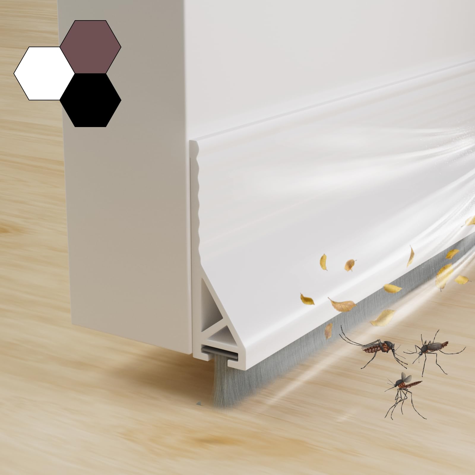 Amazon.com: 39" Door Draft Stopper for Bottom of Door with Brush,Strong ...