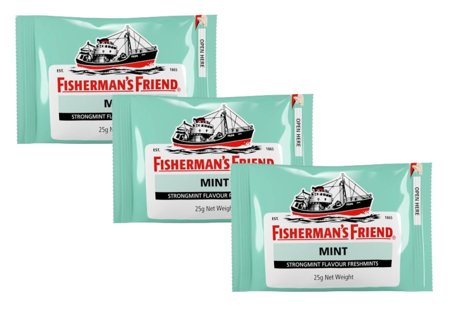 Amazon.com : Fisherman's Friend Mint Flavour 25g - (3 Packs) : Health ...