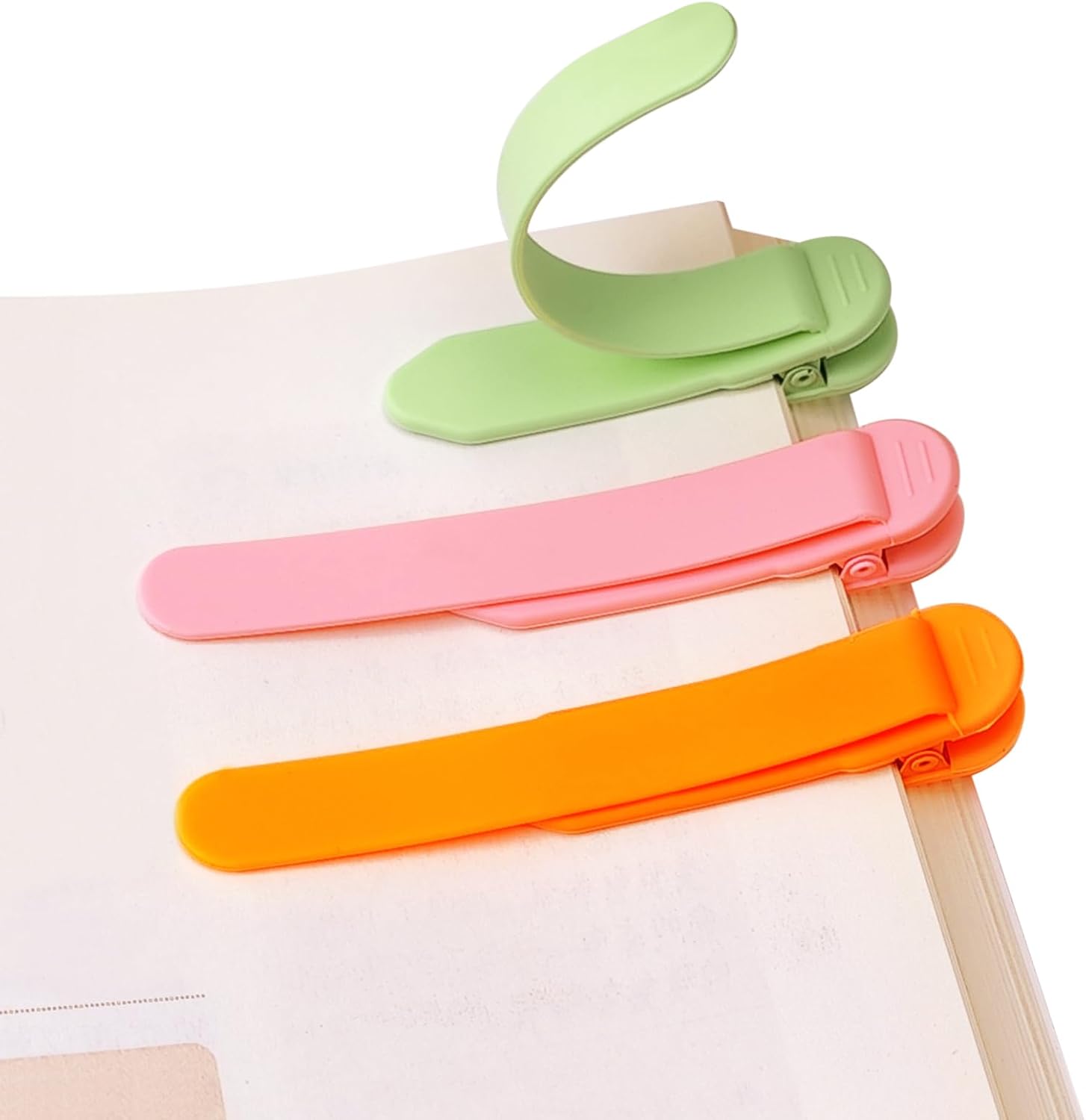 Amazon.com: HFZRZFH 3 Pcs Silicone Automatic Bookmarks Reading ...
