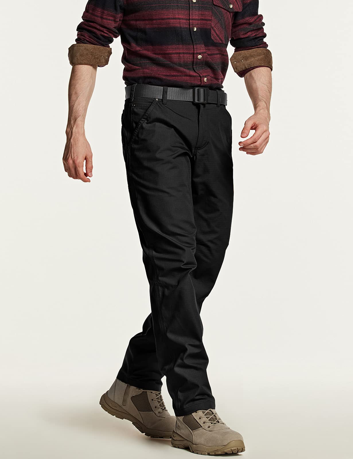 Snapklik.com : Mens Ripstop Work Pants, Water Resistant Tactical Pants ...
