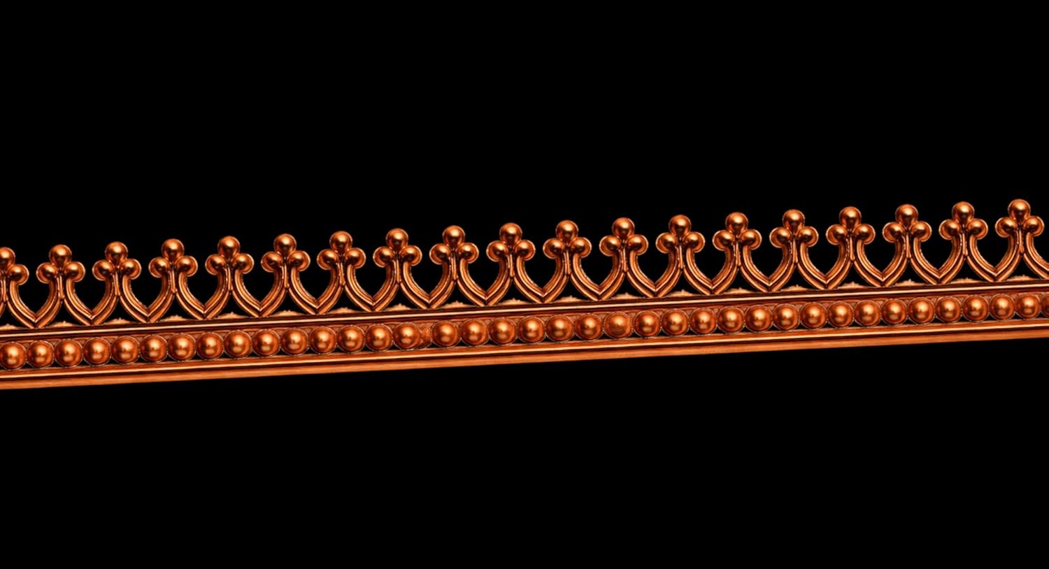 Amazon.com: SWJ™ 99% Copper Gallery Bezel Wire – “Crown” Pattern – 12 ...