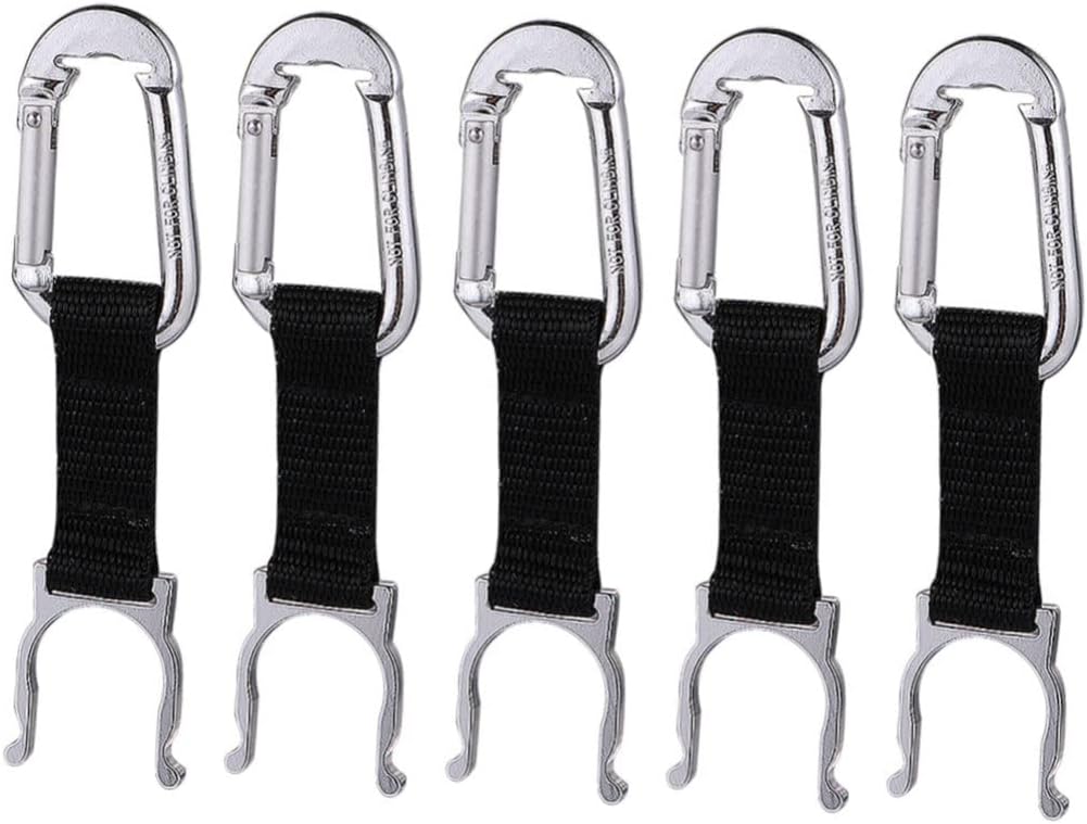 Amazon.com: HAKIDZEL 5pcs Aluminum Alloy Webbing Water Bottle Buckle ...