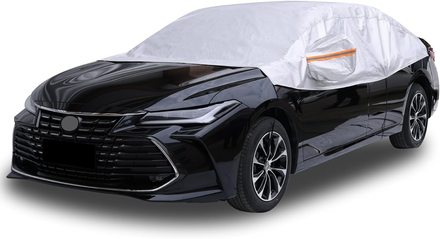 Amazon.com: AMBARI Half Car Cover Windshield car Cover for Sedan,Hail ...