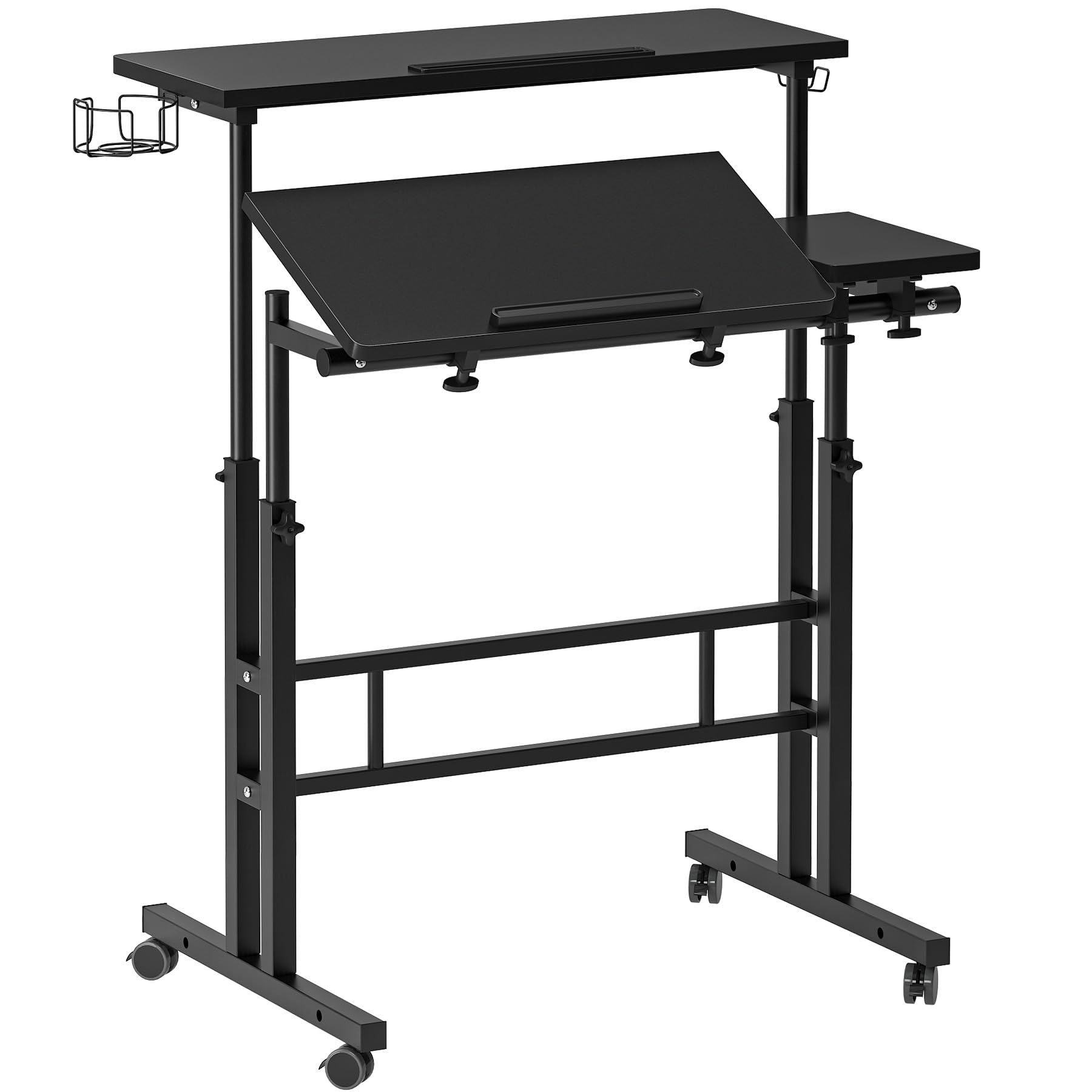 Snapklik.com : Soges 31.5in Height Adjustable Desk Standing Desk Laptop ...