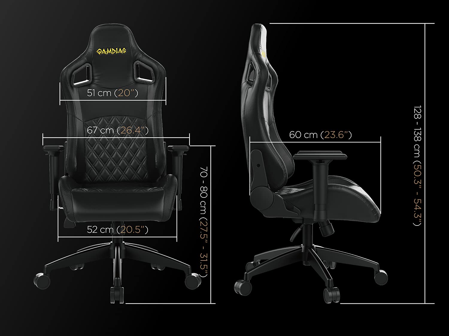 Snapklik.com : GAMDIAS Aphrodite EF1 Gaming Chair, High Back Headrest ...