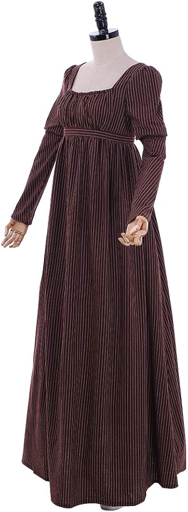 Amazon.com: 1791's lady Regency Dress Jane Austen Vintage Dress High ...