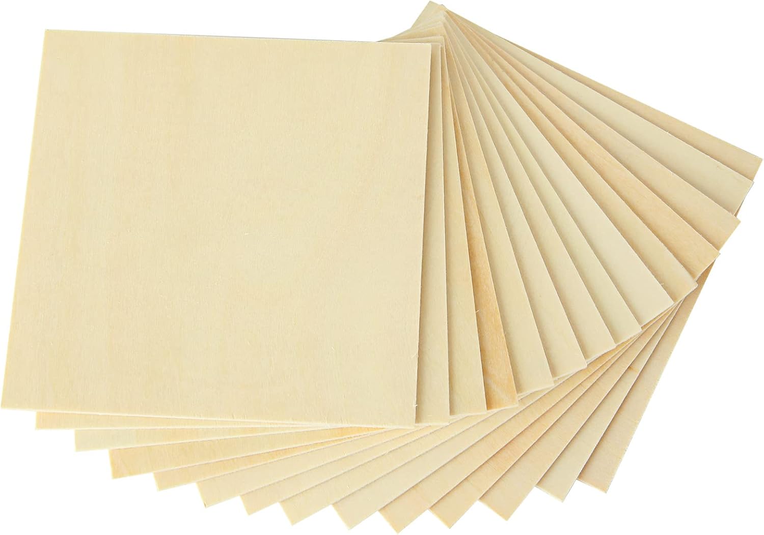 JMIATRY 100 Pcs Balsa Wood Sheets, 100x100x2mm Plywood Sheets ...