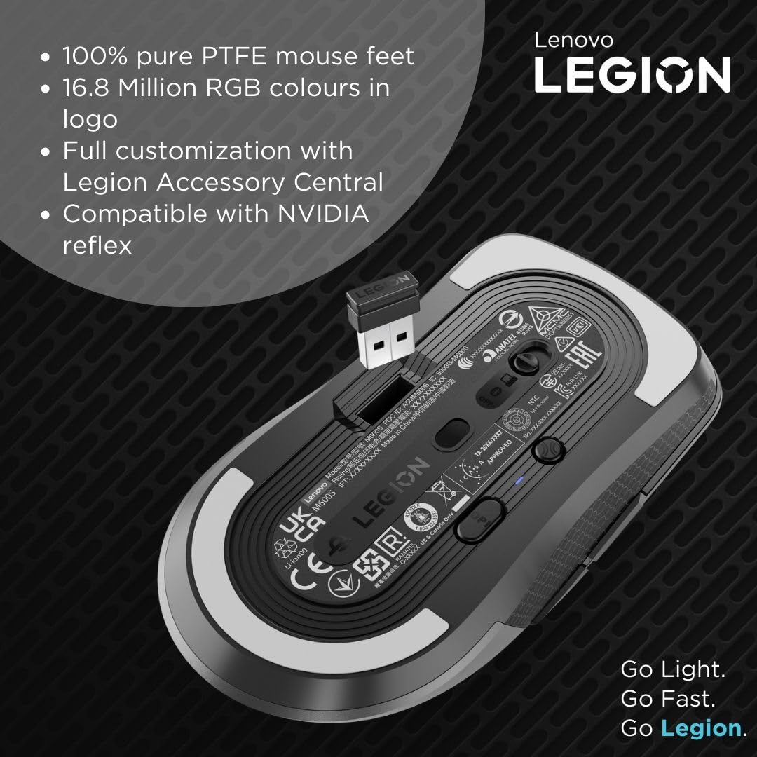 Snapklik.com : Lenovo Legion M600s RGB Wireless Gaming Mouse 19,000 DPI ...