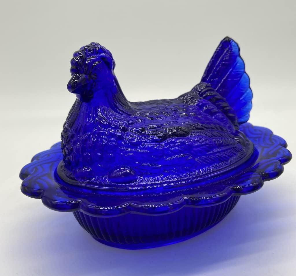 Amazon.com | Mosser Glass Hen Candy Dish, Vintage Style Covered Candy ...