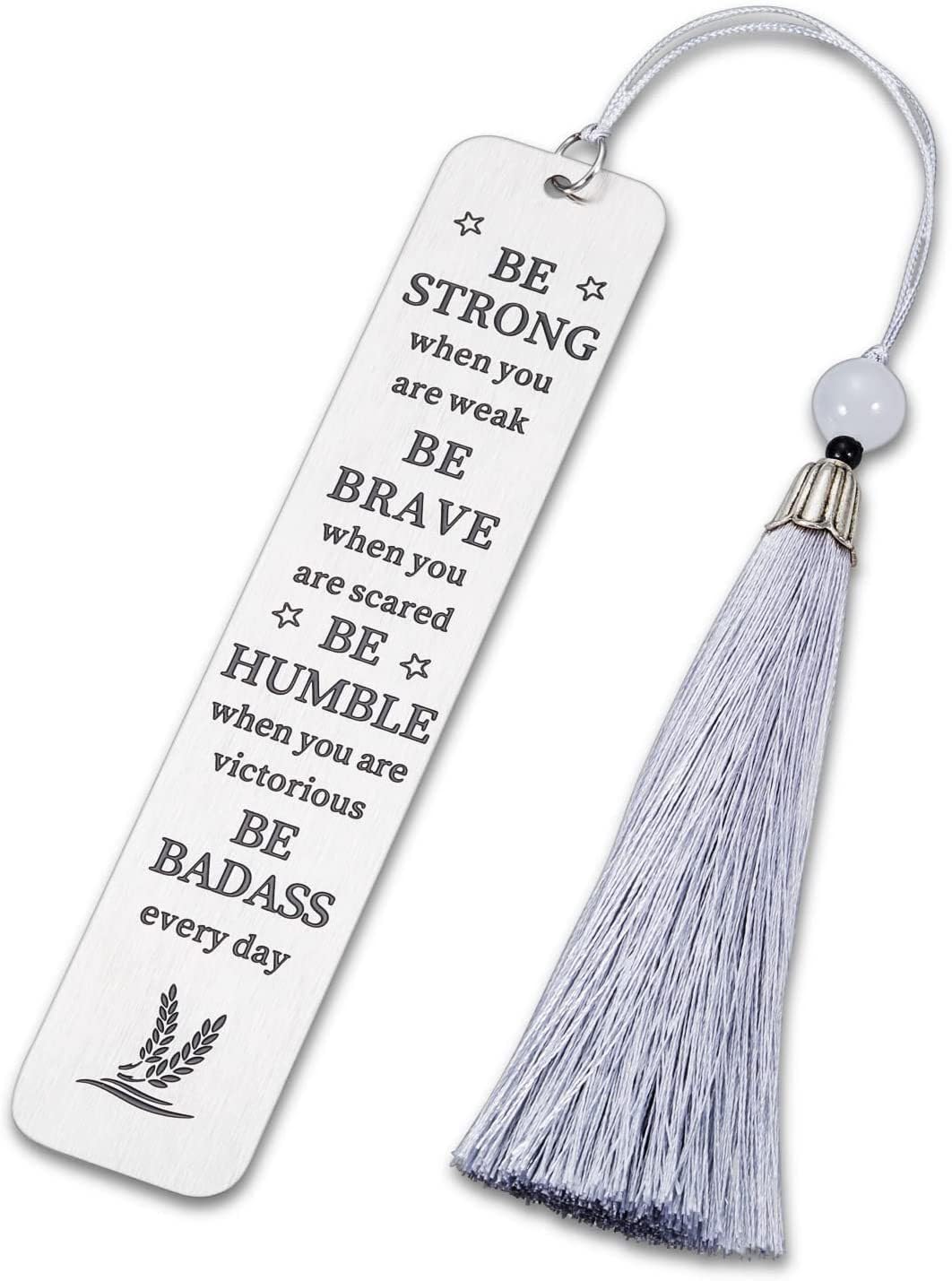Amazon.com: Inspirational Gifts Bookmark for Girls Boys be Strong When ...