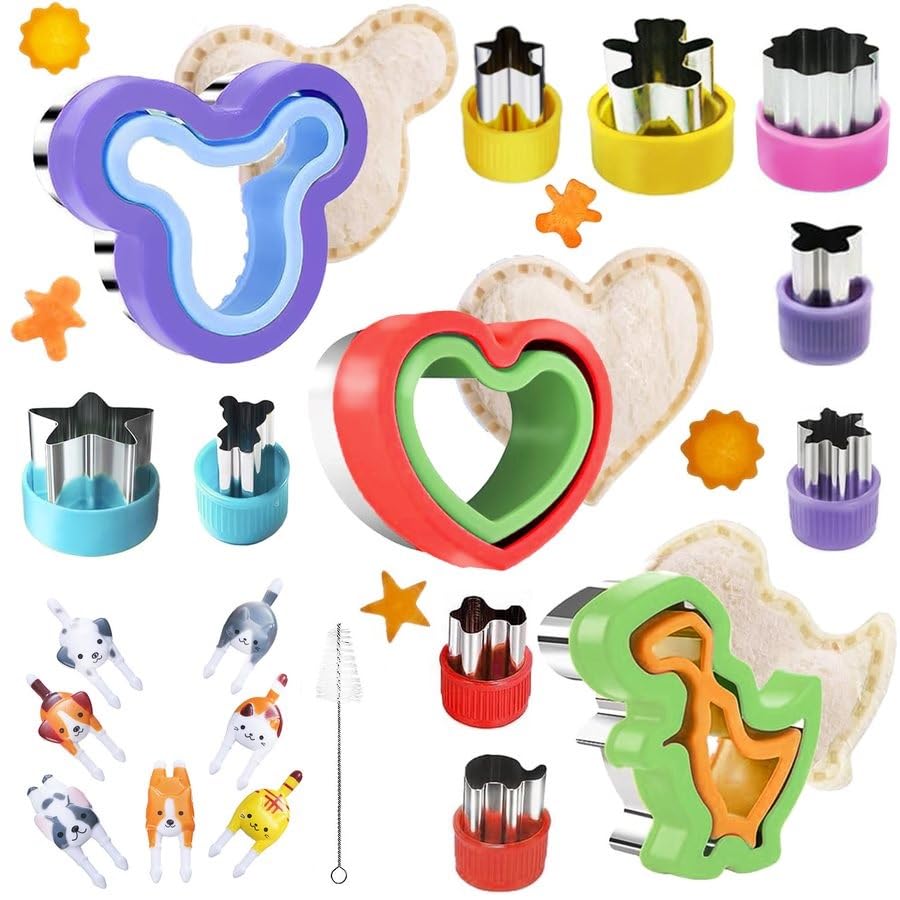 Vegetable Fruit Cutters Shapes Set 12pcs, Mini Cookie Cutters, Fruit ...