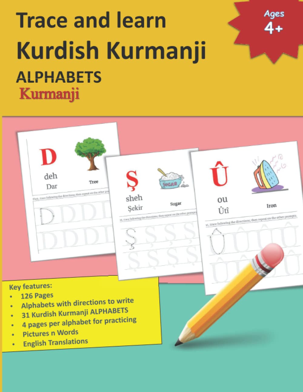 Trace And Learn Kurdish Kurmanji Alphabets Kurmanji Hawar Latin 31 ...