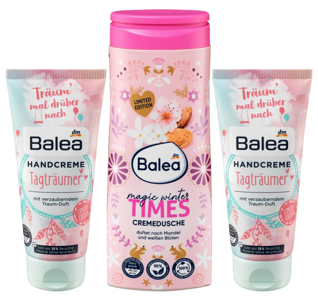 Balea 3er-Set Körperpflege: Duschgel MAGIC WINTER TIMES Cremedusche pH ...