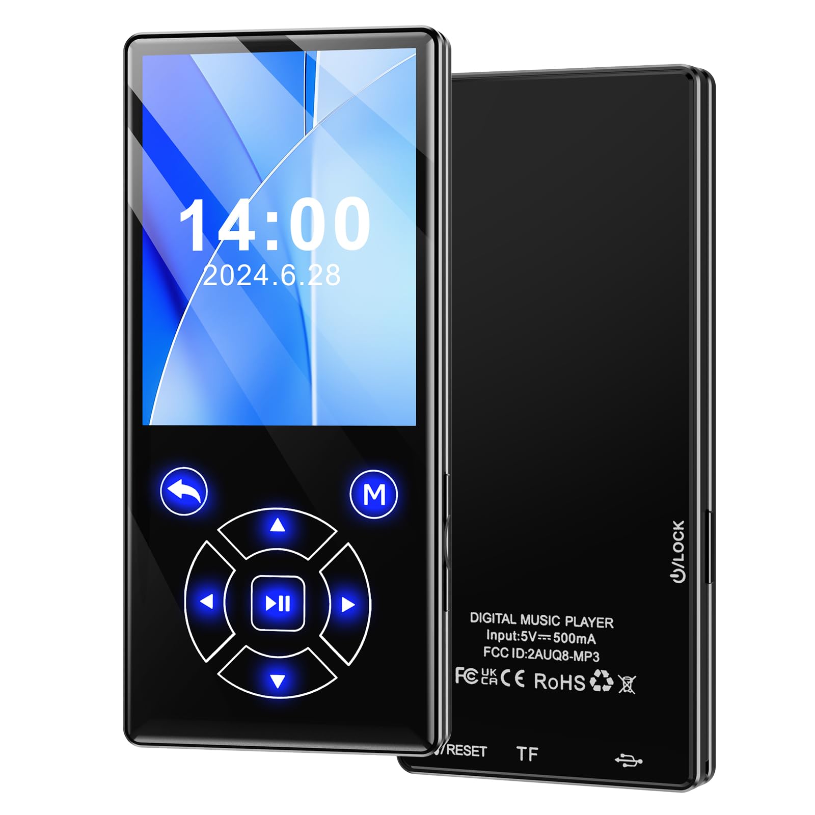 Amazon.com: Fohil 128GB MP3 Player with Bluetooth 5.0, HiFi Sound ...