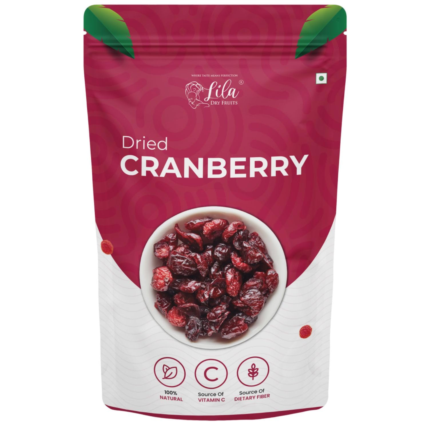 LILA DRY FRUITS Dried Cranberries 500 GMS | Naturally Sweetened Premium ...