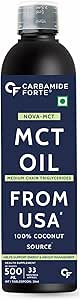 Carbamide Forte Pure MCT Oil C8 From USA | 100% Coconut Source | Keto & Paleo Friendly ...