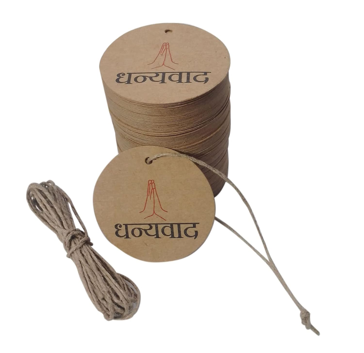 PRODUCTMINE® Craft Card Paper Tags " DHANYAVAD " | Eco-Friendly | Brown ...
