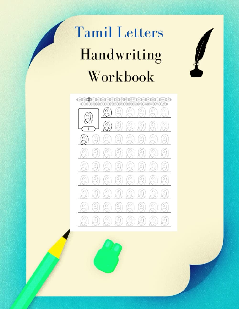 Buy Tamil Letters Handwriting Workbook: Book for practicing calligraphy ...
